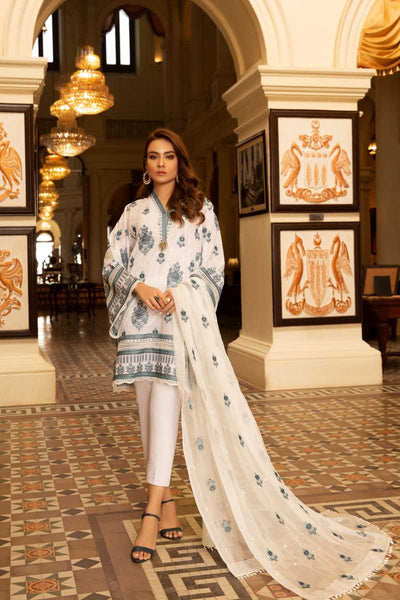 Bareeze Spring Bloom Ch3140 White Collection 2021 – Original Brand