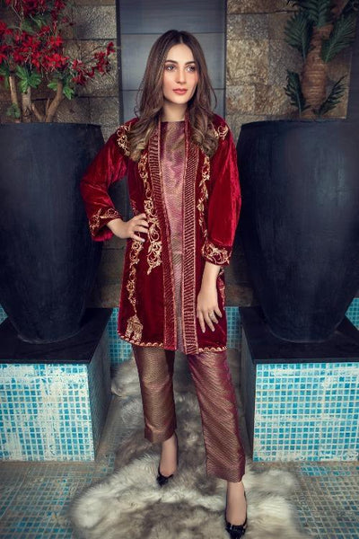 Maroon-cage Panache Winter Luxe 2021 – Original Brand