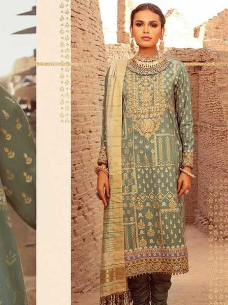 FC-07C-21-GREEN Alkaram Festive Collection 2021 – Original Brand