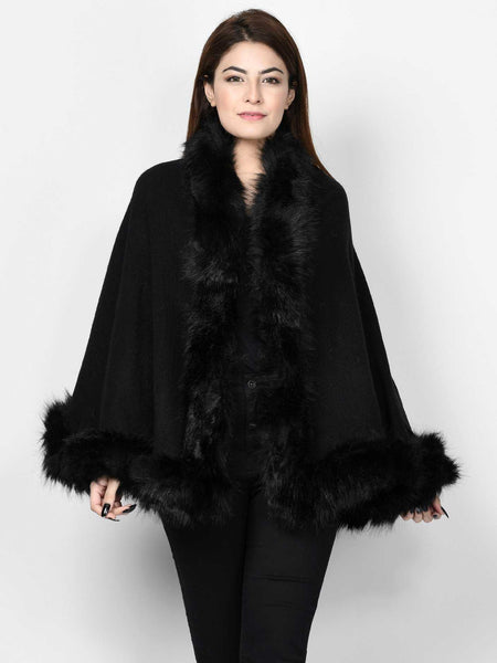 Limelight Fur Cape Shawl CPS85-FRE-BLK 2019 | Limelight Sale 2020 ...