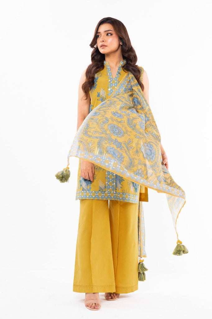Alkaram Studio SS-09-24 Yellow Spring Summer Collection Online Shoppin ...