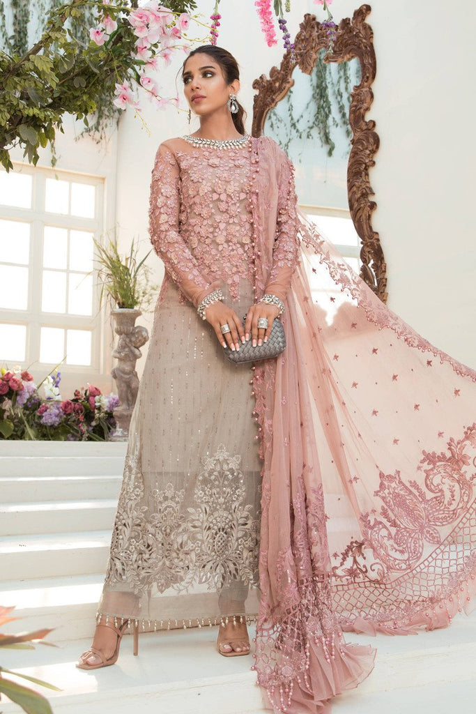 Maria B Coffee and Ash Pink BD-2101 Eid Collection 2021 – Original Brand
