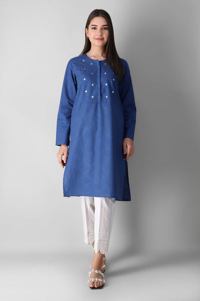 Eets21303 Blue Khaadi Ready to Wear 2021 – Original Brand