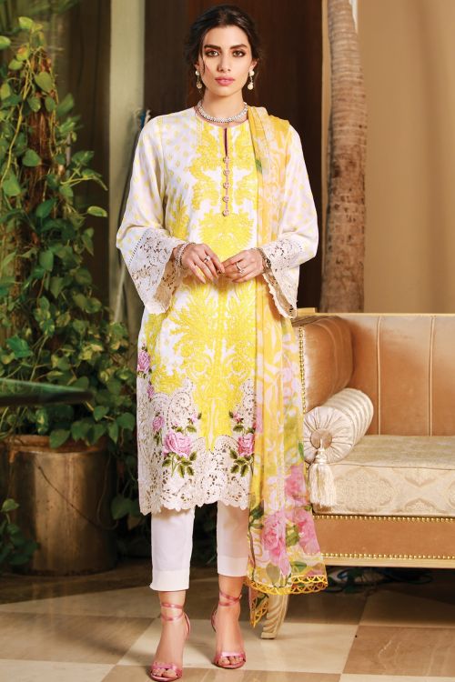 PC-07-21 Yellow AlKaram Premium Collection 2021 – Original Brand