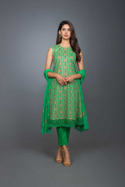 Bareeze Calli Chic Ch2929 Green Collection 2021 – Original Brand