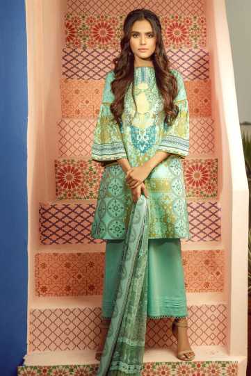 Alkaram 3 Piece Printed Lawn Suit With Digital Chiffon Dupatta 24072 S ...