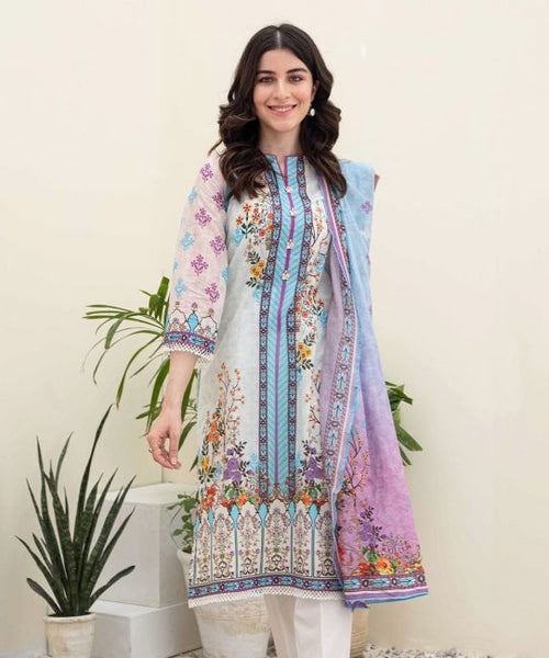 Zellbury Thistle Purple Lawn Suit Lawn Collection 2021 – Original Brand
