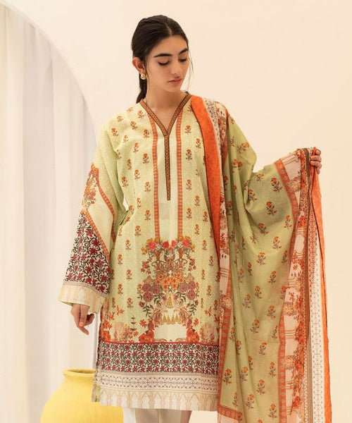 Zellbury Laser Green Lawn Suit Lawn Collection 2021 – Original Brand