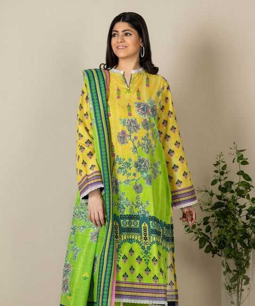 Lemon Green Zellbury Summer Lawn 2021 – Original Brand