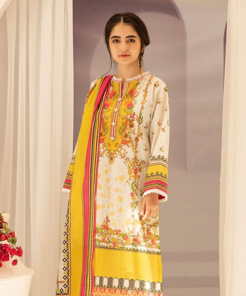 Zellbury Bright Yellow Lawn Suit Lawn Collection 2021 – Original Brand